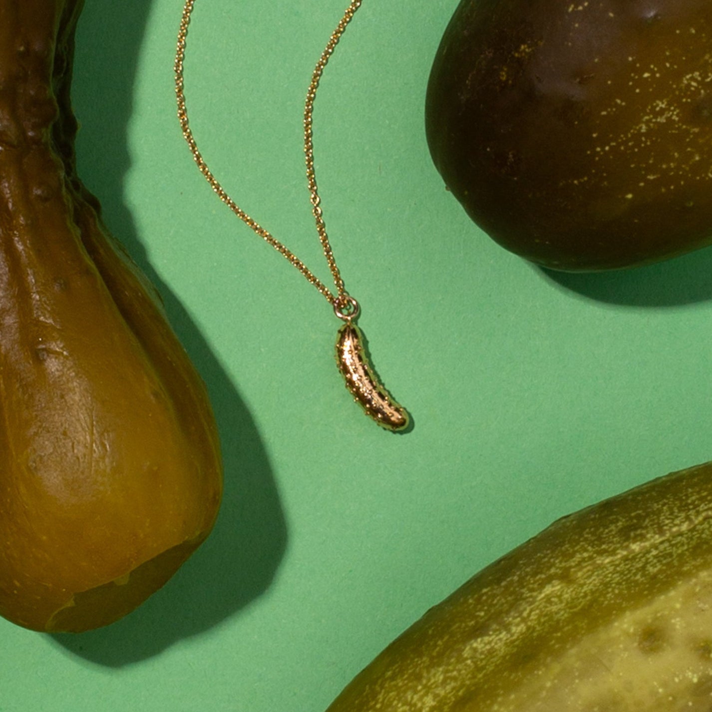 Pickle Charm Necklace – Noshes